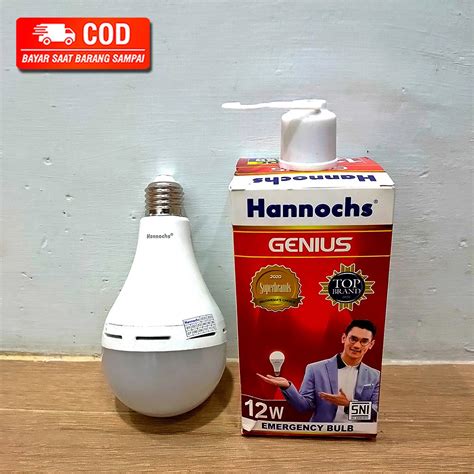 Jual Hannochs Lampu Led Genius Emergency Ac Dc Watt Shopee Indonesia