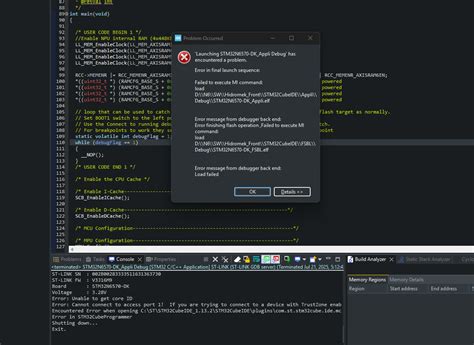 Solved Stm32n6570 Dk Debug Issue Stmicroelectronics Community