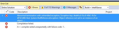 Alfasith Ax Error Abnormal Termination With Unhandled Exception In D365