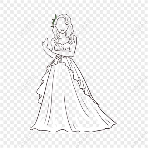 화려한 결혼식 추상 라인 일러스트 그림 웨딩 캐릭터요약하얀 Png 일러스트 무료 다운로드 Lovepik