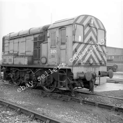 British Railway Negative Br Class 08 No D3101 At Loughborough 1972