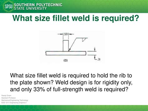 Minimum Fillet Weld Size