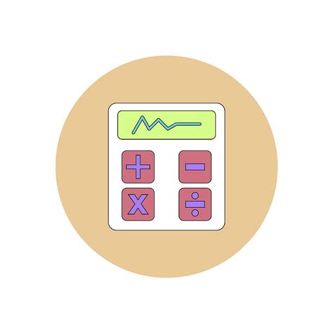 계산기 벡터의 평면 디자인 Ai Eps Uidownload