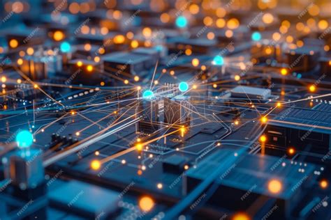 Premium Photo Centralized Logistics Hub Distribution Network Concept