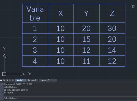 How To Export Hand Drawn Table As Excel Table In Zwcad Technical Knowledge Base En Confluence