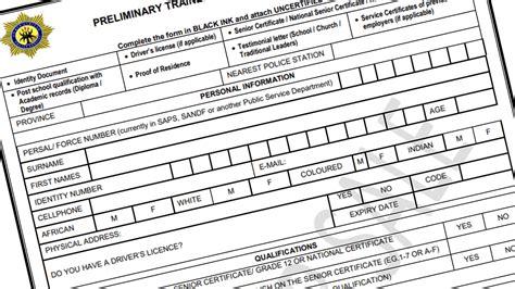How To Fill SAPS Application Form 2023 Jobcare