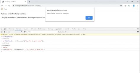 Writing Javascript Code In Your Web Browsers Developer Console Daniel Puiatti