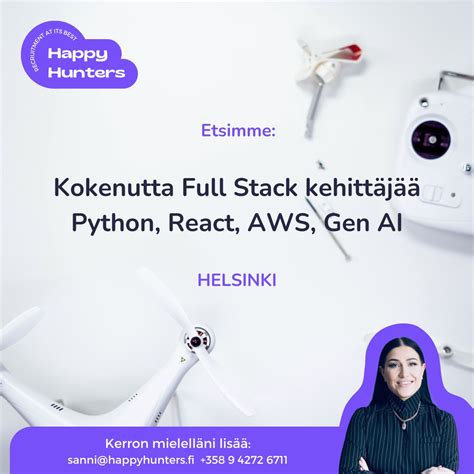 Happy Hunters On Linkedin Genai Ai Python Aws React Techrecruitment Helsinki Finland