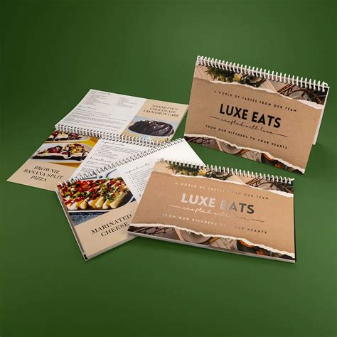 Binding And Finishing Luxe Eats Cookbook