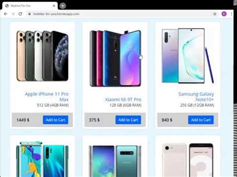 CS50 Final Project Flask Mobiles Ecommerce YouTube
