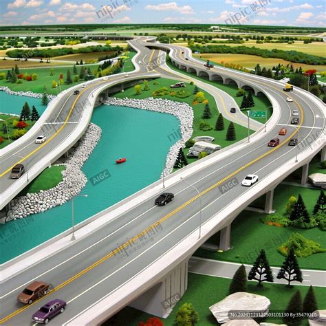 Ai创作图立交桥模型 立体交通设计 立交桥设计素材 城市道路模型 立交桥造型 立交桥素材 立交桥设计 马路模型 立体交通道路 汽车轨道模型 城镇道路模型 交叉路口模型 道路节点模型 立交桥图片