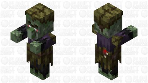 Swamp Zombie Villager Minecraft Mob Skin