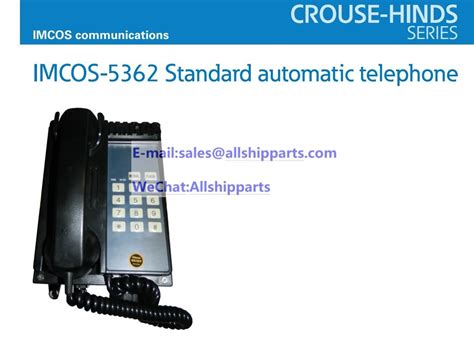 Gitiesse IMCOS 5362C IMCOS 5362 Standard Automatic Telephone