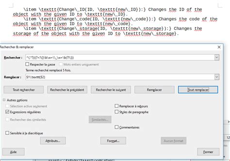 Latex Use Regex To Find A String That Does Not Contain Texttt But Does Contain Another