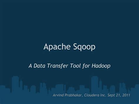 Apache Sqoop A Data Transfer Tool For Hadoop Pdf Databases