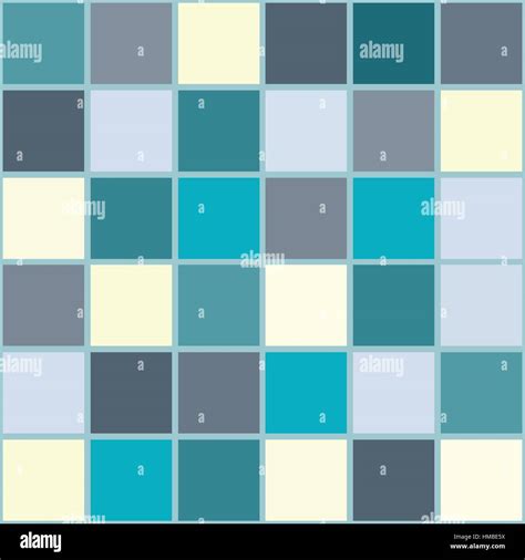 Bright Mosaic Seamless Pattern Background Square Tiles Vector Illustrator Stock Vector Image