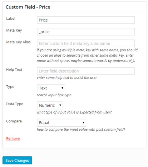 Custom Fields Wedevs