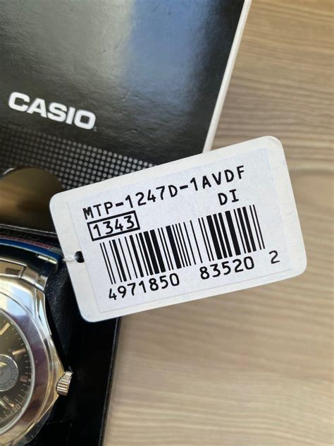 Casio Edifice Analog Black Dial Model Mtp 1247d 1avdf Mens Fashion Watches And Accessories