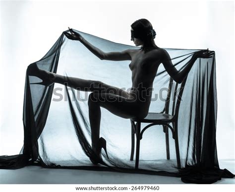 Naked Girl Covered Transparent Cloth On Stock Photo Shutterstock