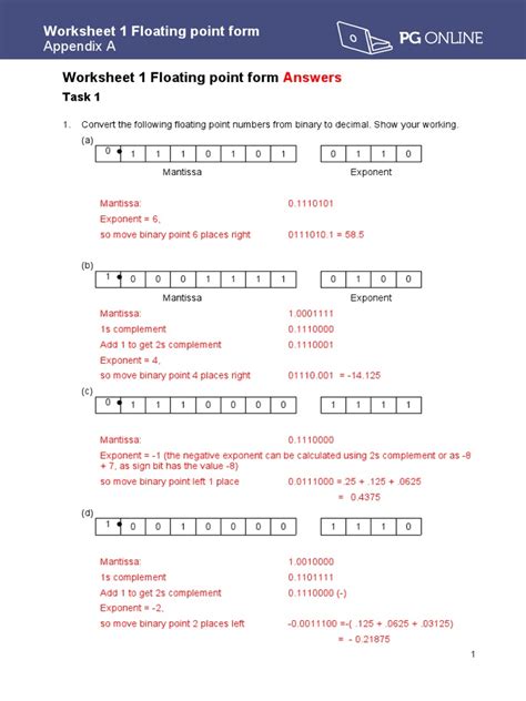 appendix a worksheet 1 answers pdf computer science arithmetic