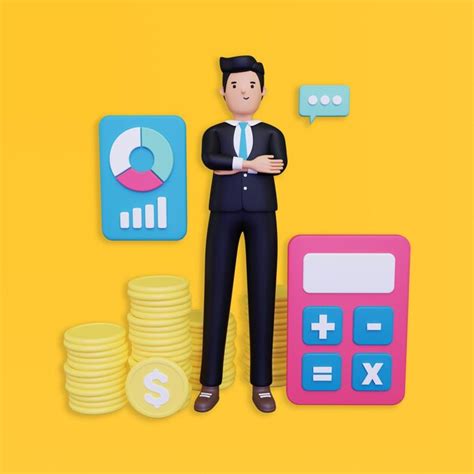 Premium Psd 3d Financial Calculations