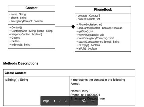 Solved Contact Name String Phone String Emergency