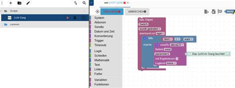 blockly script läuft nicht