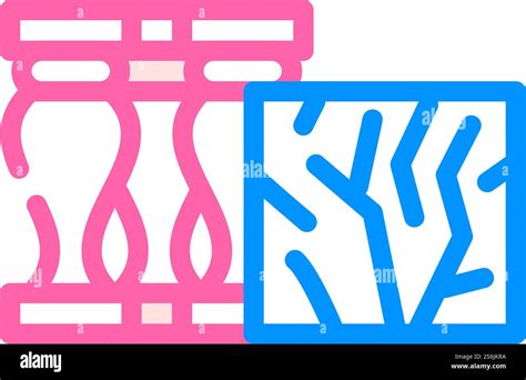 Marble Building Material Color Icon Vector Marble Building Material Sign Isolated Symbol