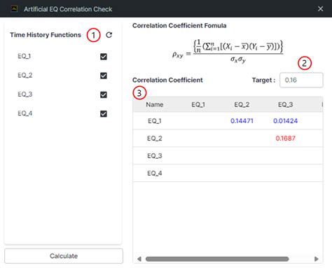 Artificial Earthquake Correlation Checker Midas Support