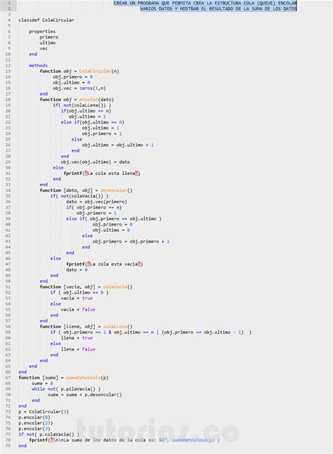 SumaDatosColaMatlab Tutorias Co