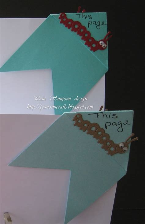 Pamscrafts Book Page Markers Tutorial Added