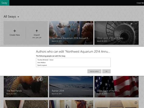 Microsoft Updates Sway Presentation Tools By Letting Others Collaborate On Projects Windows