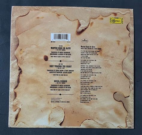 Bon Jovi Wanted Dead Or Alive Maxi Single Kaufen Auf Ricardo