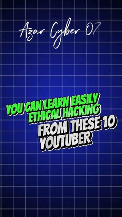 Top 10 Youtubers To Learn Ethical Hacking 🔥💻🚀want To Master Ethical Hacking Youtube