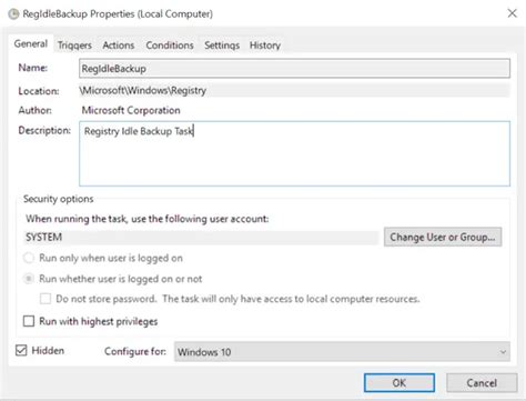 automatically backup registry to regback folder in windows 11