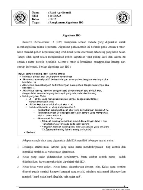 Algoritma Id3 Pdf Algoritma Id3 Pdf