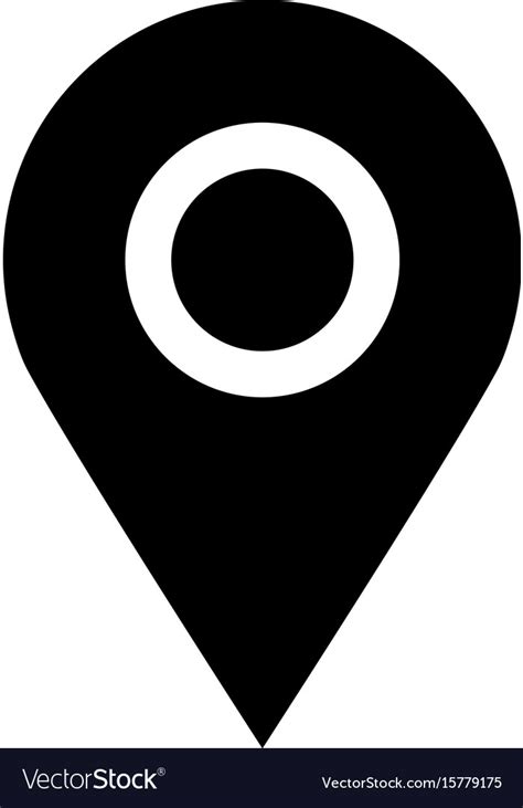 Geo Location Pin Icon Royalty Free Vector Image