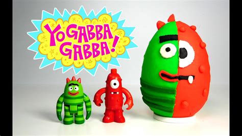 Yo Gabba Gabba Mashup Brobee Muno Play Doh Surprise Eggs Youtube