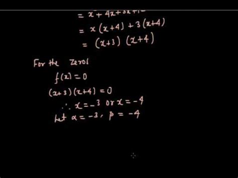 Relationship Between Zeros And Coefficient Of Quadratic Polynomial Video Lecture Class