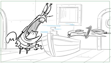 Caroline Director Some Board Drawings From “squid Noir” Spongebob