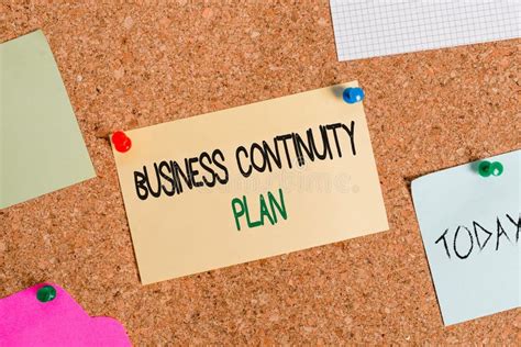 Writing Note Showing Business Continuity Plan Business Photo Showcasing Creating Systems