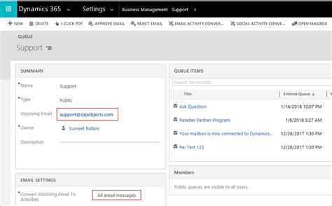 Setting Up Your Companies Support Queue E G Support Zapobjects Com