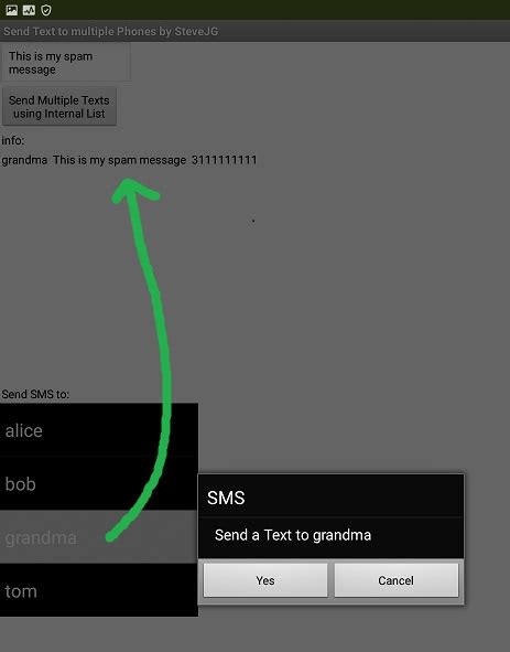 Aide De Recuperation How Can I Send Multiple Text Messages From A List Or Database MIT App