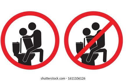 Do Not Have Sex Bathroomno Oral Stock Vector Royalty Free Shutterstock