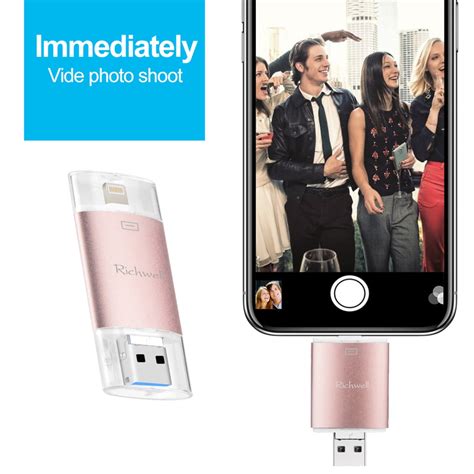 Richwell In G Type C Pin Usb Metal Double Cover Push Pull Flash Disk With Otg