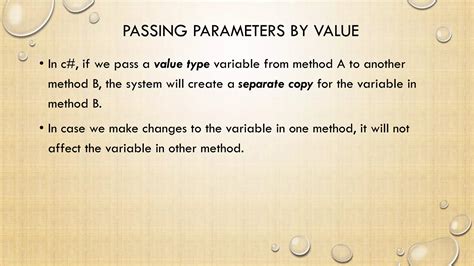 Csharppassingparametersbyvalueandreference Ppt