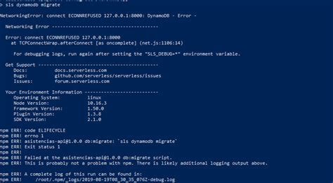 Error Connect ECONNREFUSED 127 0 0 1 8000 Docker Issue 228 99x Serverless Dynamodb Local