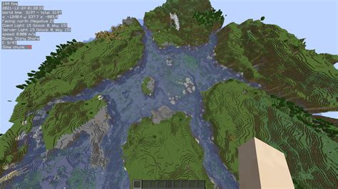 6 Way Intersecting River With Small Island In The Middle 3 Villages