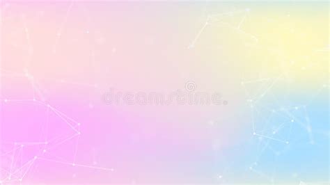 Multicolored Beautiful Gradient Pastel Background White Interconnected Polygons With A Space In