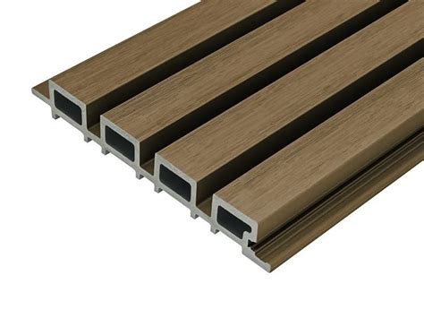 Cladco Composite Slatted Wall Cladding Panels Teak 2 5m